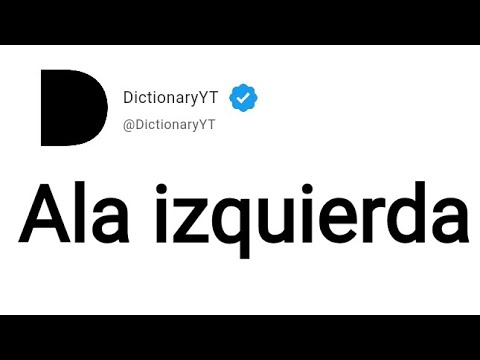 Ala izquierda Meaning in English