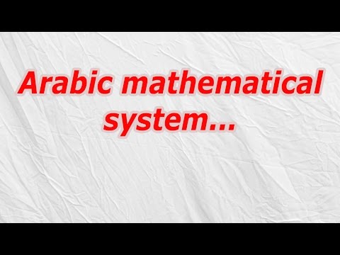 Arabic mathematical system (CodyCross Crossword Answer)