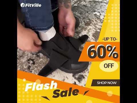 Best Diabetic Slippers for Men | FitVille EasyTop Slippers | Extra Wide, Easy On, All-Day Comfort