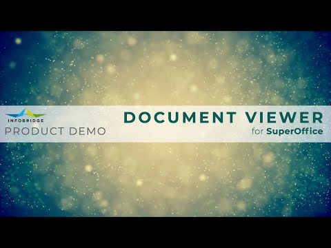 Document Viewer, quickly view documents and emails in SuperOffice