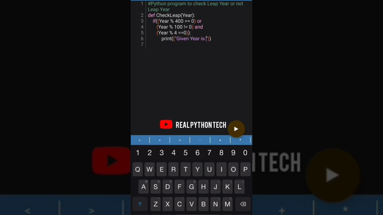 Check Leap year or Not|python|ccbp|nxtwave|python programming|#nxtwave #ccbp #idp #programming #js
