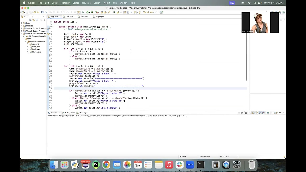 Week-6 Final Java Project (War Card Game)