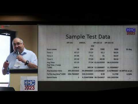 HHC 2023: HP-15C Timing Tests (Namir Shammas)