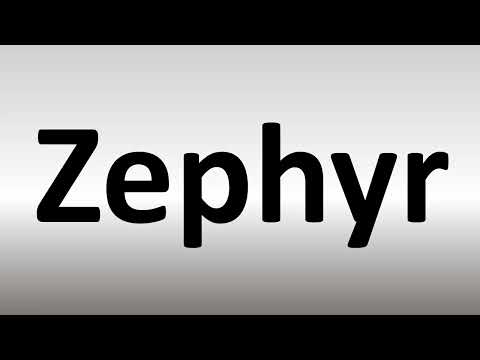 How to Pronounce Zephyr