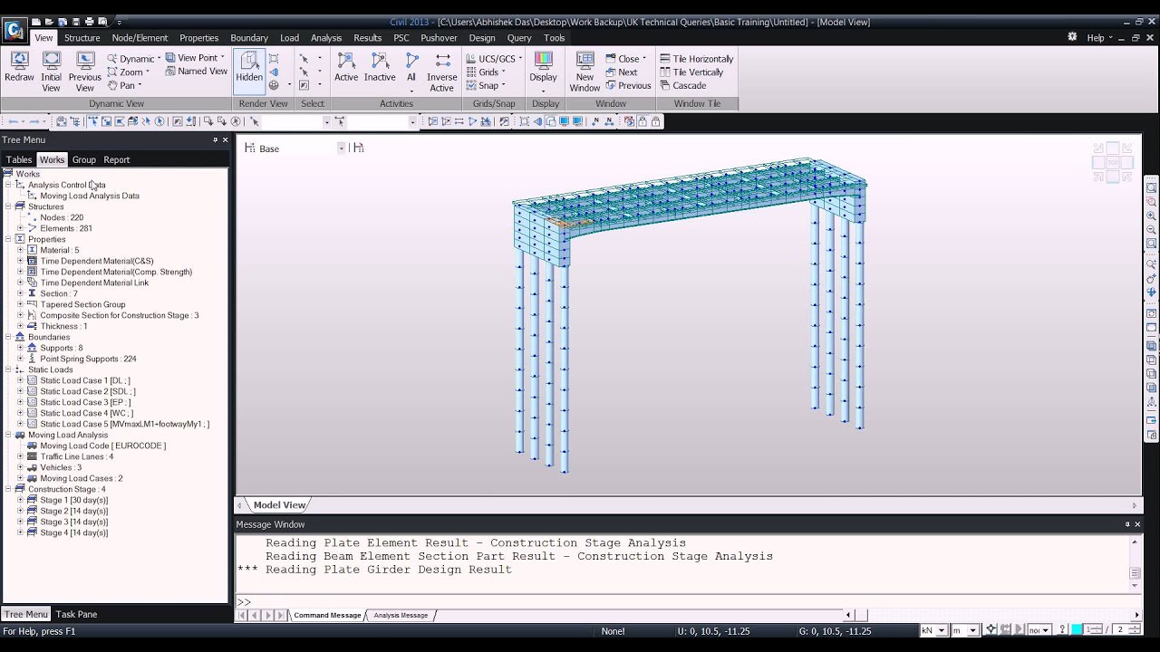 (midas Civil Tutorial) 01  Graphical User Interface of midas Civil.mp4