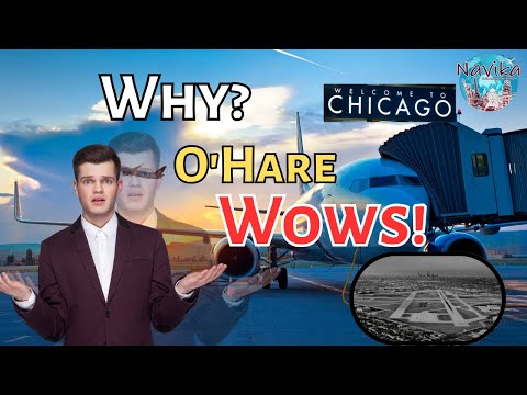 Chicago O'hare - international airport terminal 5 - busy evening departures