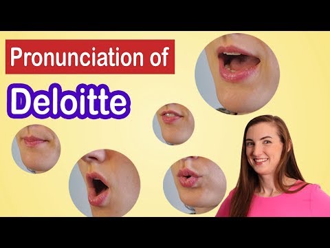 How to pronounce Deloitte, American English Pronunciation Lesson