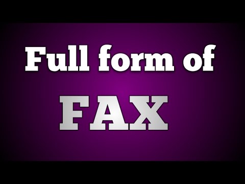 FAX ka full form kya hota hai? Full form of Fax🔥
