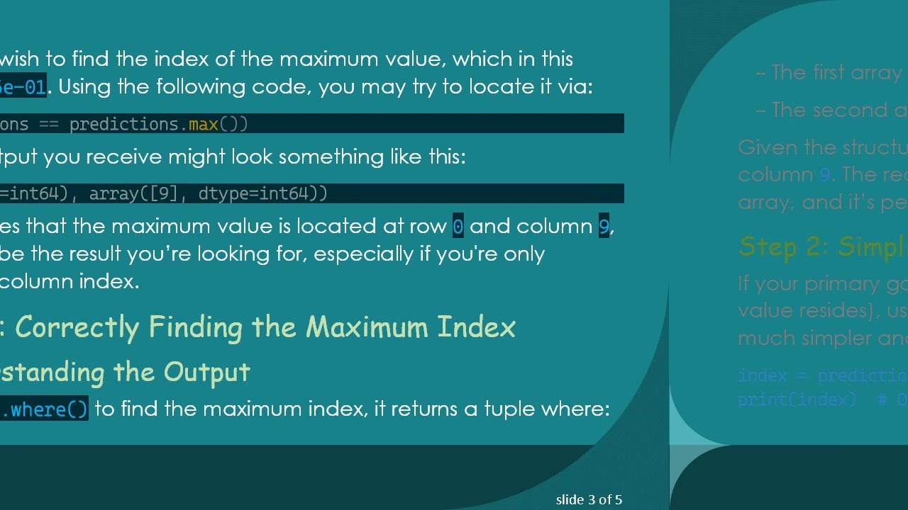 How to Find the Index of the Maximum Value in a NumPy Array