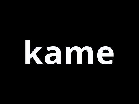 Video Word Of The Day - Kame