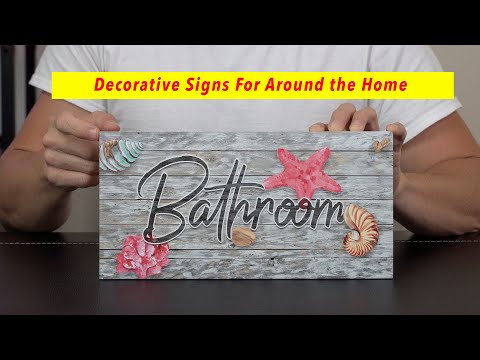 Decorative Bathroom Signs