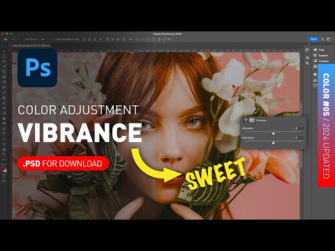 Vibrance Adjustment Layer + PSD File Demonstrated [Photoshop Color for Beginners]