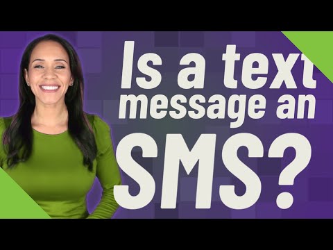 Is a text message an SMS?