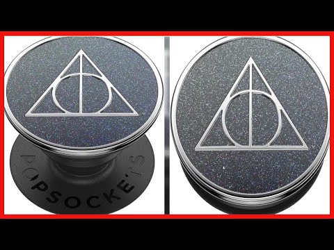 PopSockets: PopGrip with Swappable Top for Phones and Tablets - Enamel Death Hallows Glitter