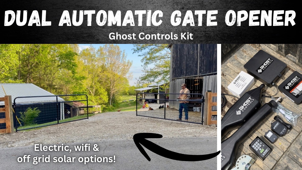 Installing Dual Automatic Gate Opener by Ghost Controls! EASY DIY INSTALL!