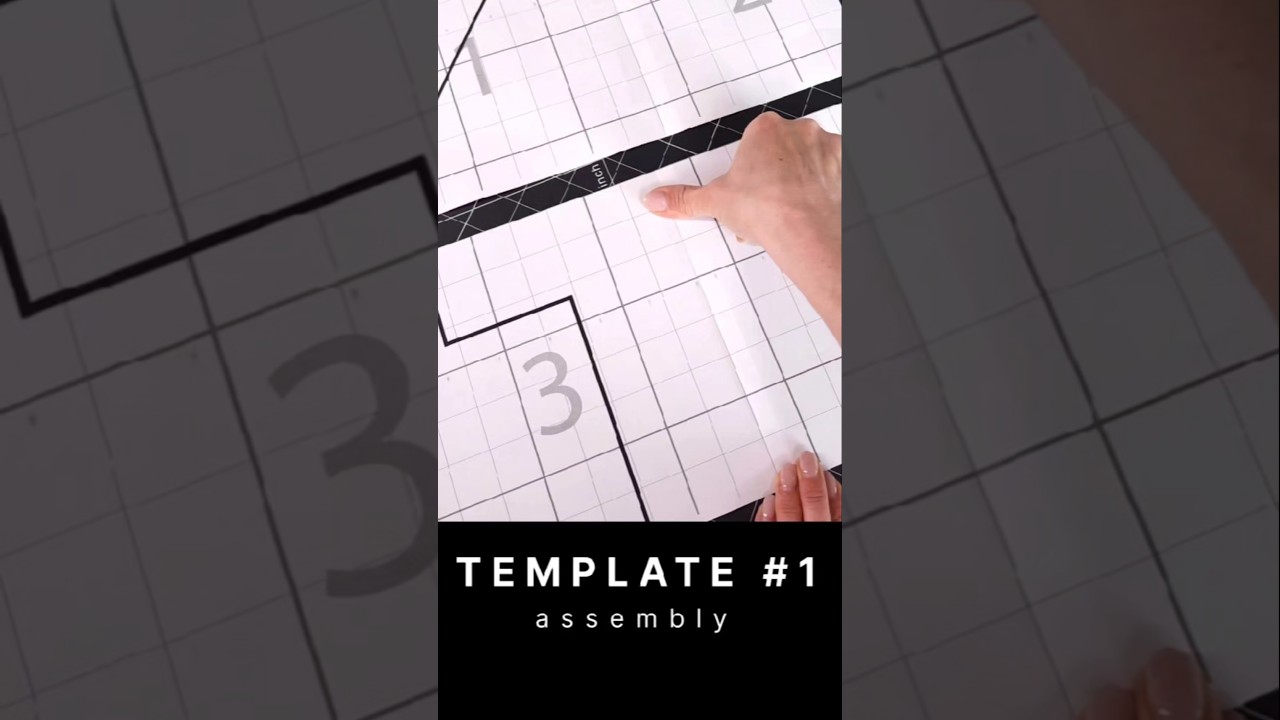 Number 1. Assembling a template for a large number