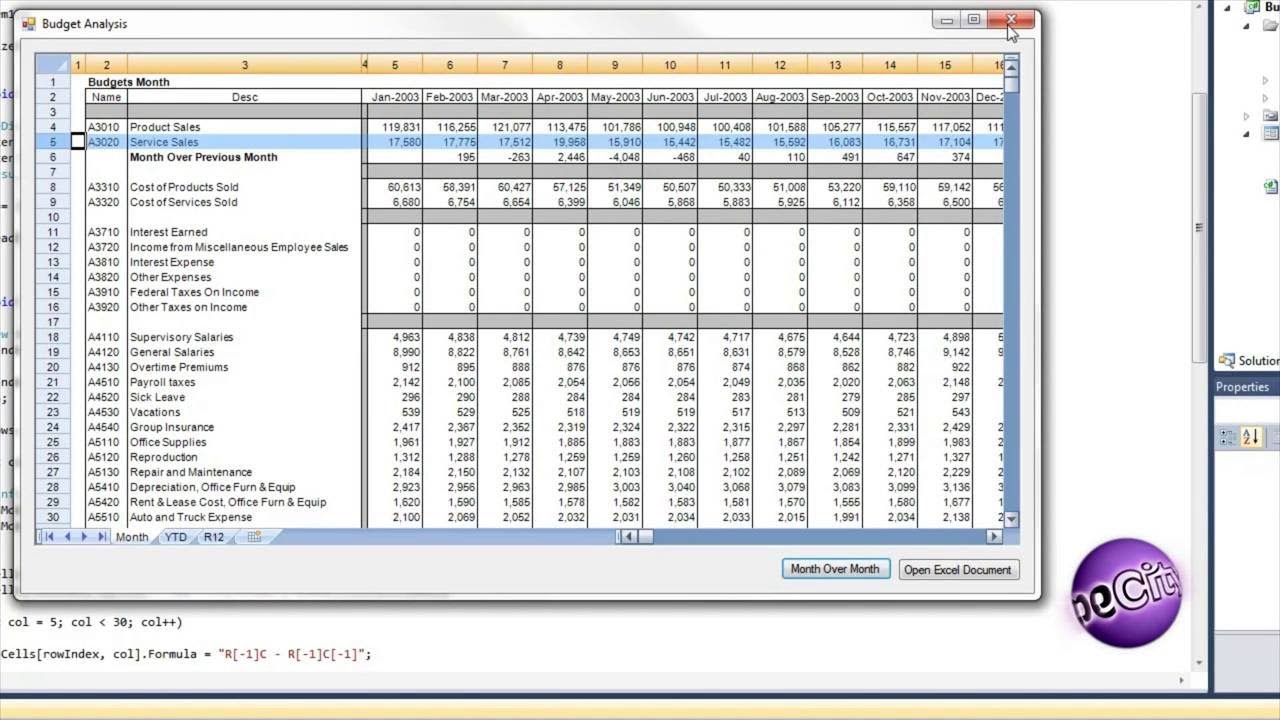 Getting Started with Spread for Windows Forms - Excel® Document Integration