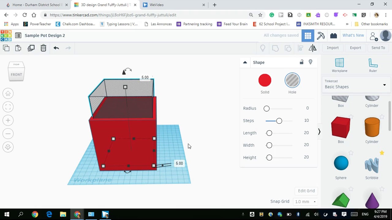 Tinkercad   Basic Plant Pot