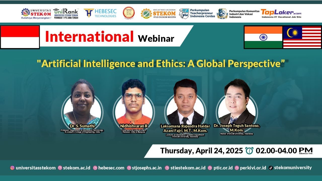 INTERNATIONAL WEBINAR: Artificial Intelligence and Ethics: A Global Perspective