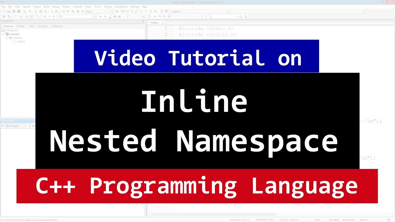 Inline Nested Namespace in C++ | CPP Programming Video Tutorial
