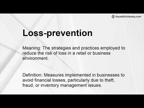 Loss-prevention Meaning