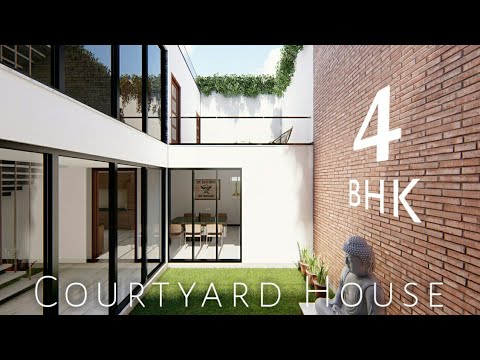 Very spacious double story house with best interior and courtyard house design | Mejahaus Architects