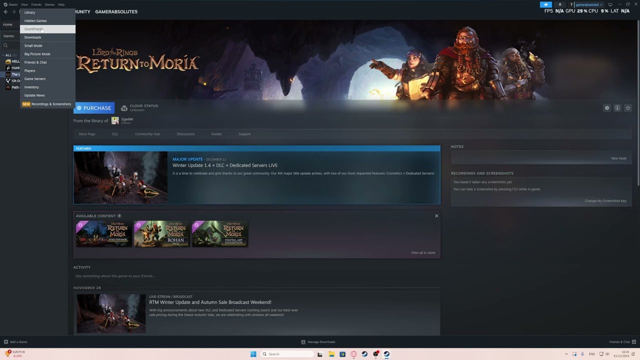 How to Find Soundtracks on Steam?