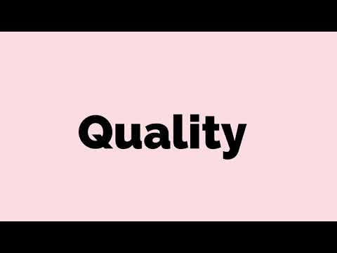 How to pronounce Quality? How do you correctly say the word Quality? 😊