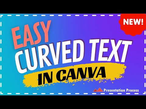 How to curve text in Canva [2023 New Series]