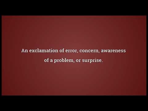uh=oh meaning in English