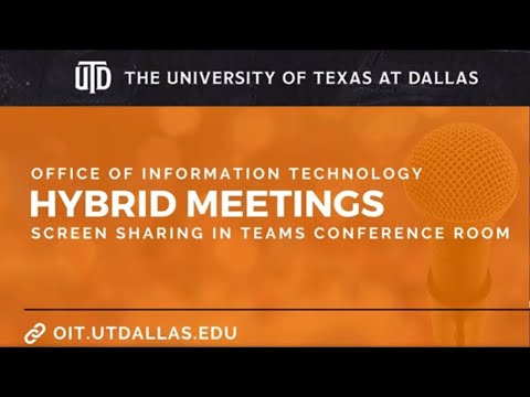 How to Share Screen in Teams Conference Room | Hybrid Meetings