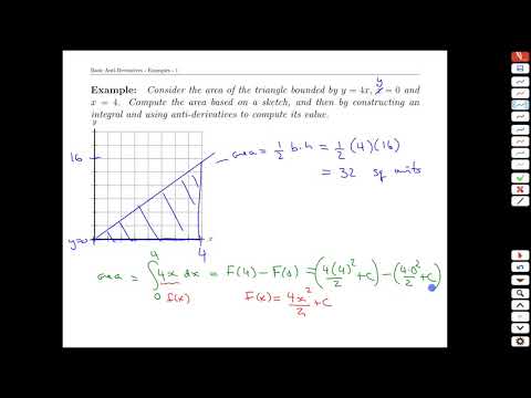 Unit 9-9 Basic Anti Derivatives Examples - MATH 121