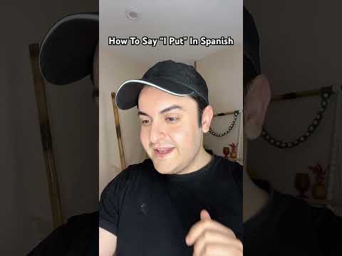 How To Say “I Put” In Spanish #shorts