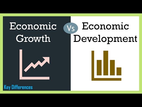 Economic Growth Vs Economic Development | Difference between them with definition & Comparison Chart