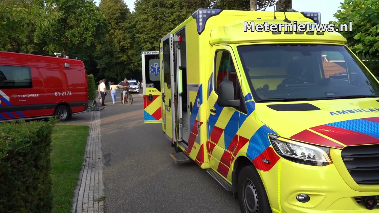 Handrem fiets spiest been jongen in Kropswolde(Video)