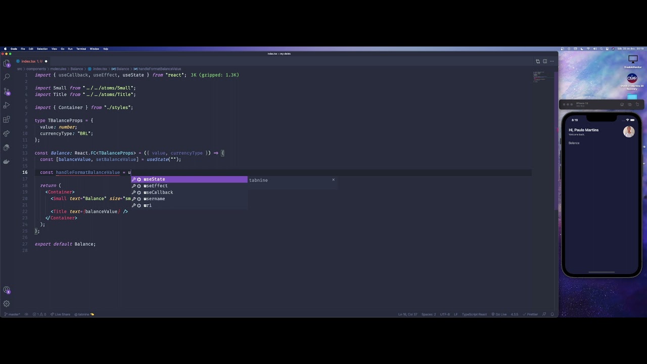 Applying S.O.L.I.D Principles into React Native Personal project