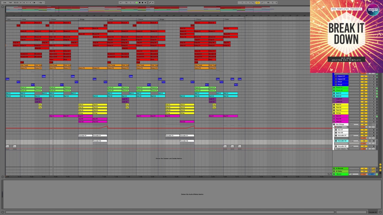 Hip-Hop Ableton Live Template Break it Down
