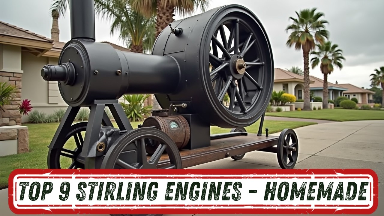 TOP 9 OLD STIRLING ENGINES  MOSTLY HOME MADE