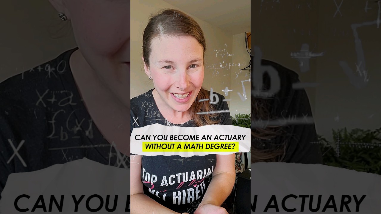 Can you become an actuary without a math degree? (high salary)
