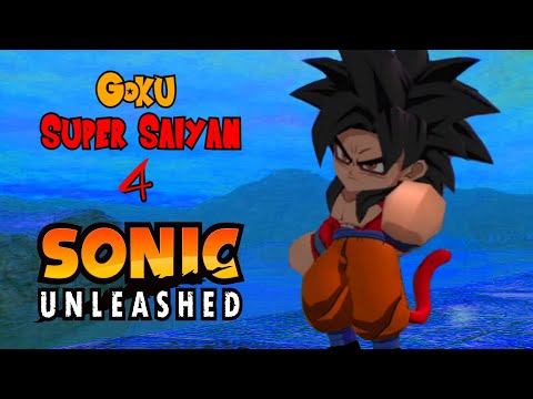 Unleashed Style Super Saiyan 4 Goku in Sonic Unleashed - HD Style Sonic Unleashed Mod
