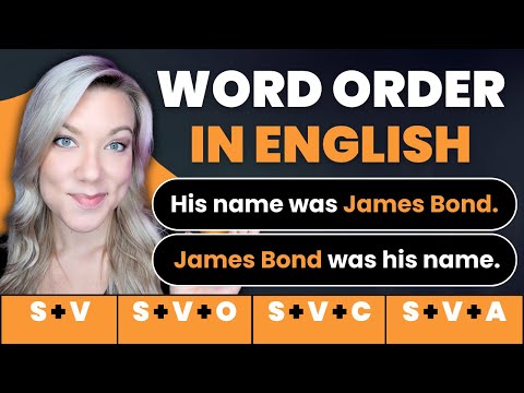 Basic Word Order in English | Sentence Structure Patterns & Syntax with Examples