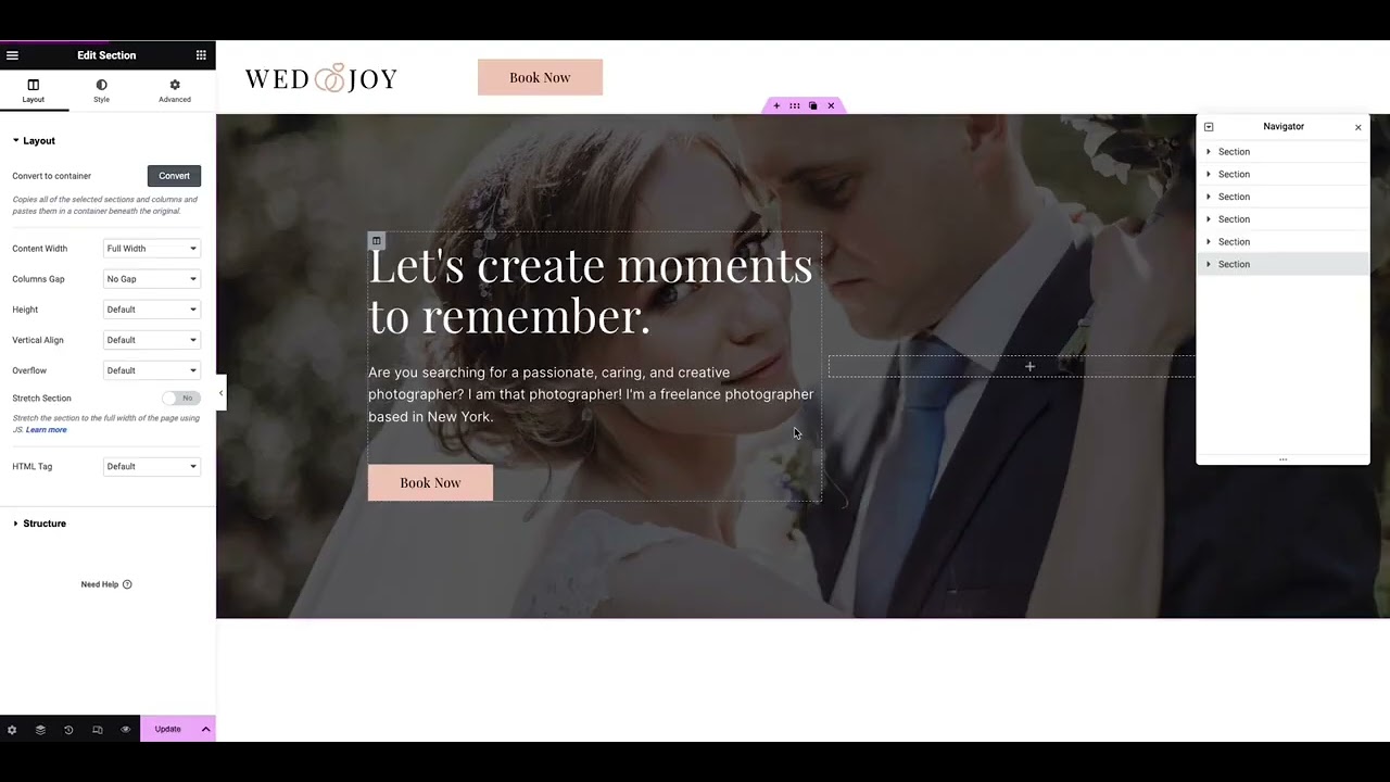Wedjoy - Wedding Photography Elementor Pro Template Kit Setup Tutorial