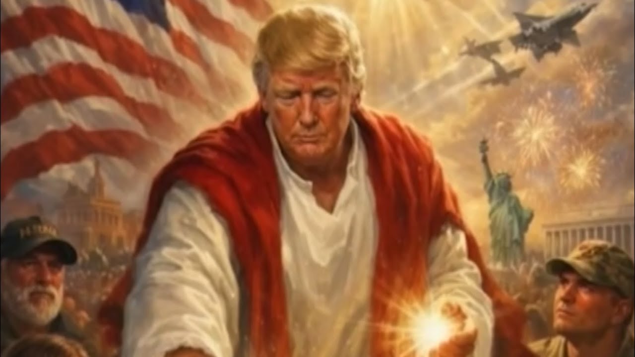 Trump posts and later removes AI image depicting himself as Jesus amid feud with Pope