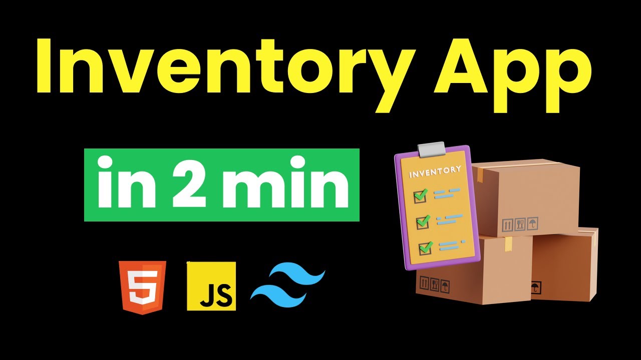 I Build Inventory App Using Javascript & Tailwind css & Html