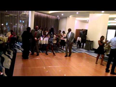 Pro dancers "stepping" @Andre & Lauren's reception