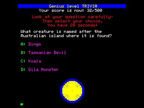 Arcade Game: Trivia Quest (1984 Techstar)