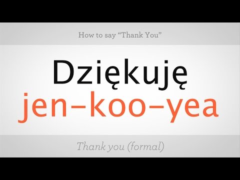 How to Say "Thank You" in Polish | Polish Lessons