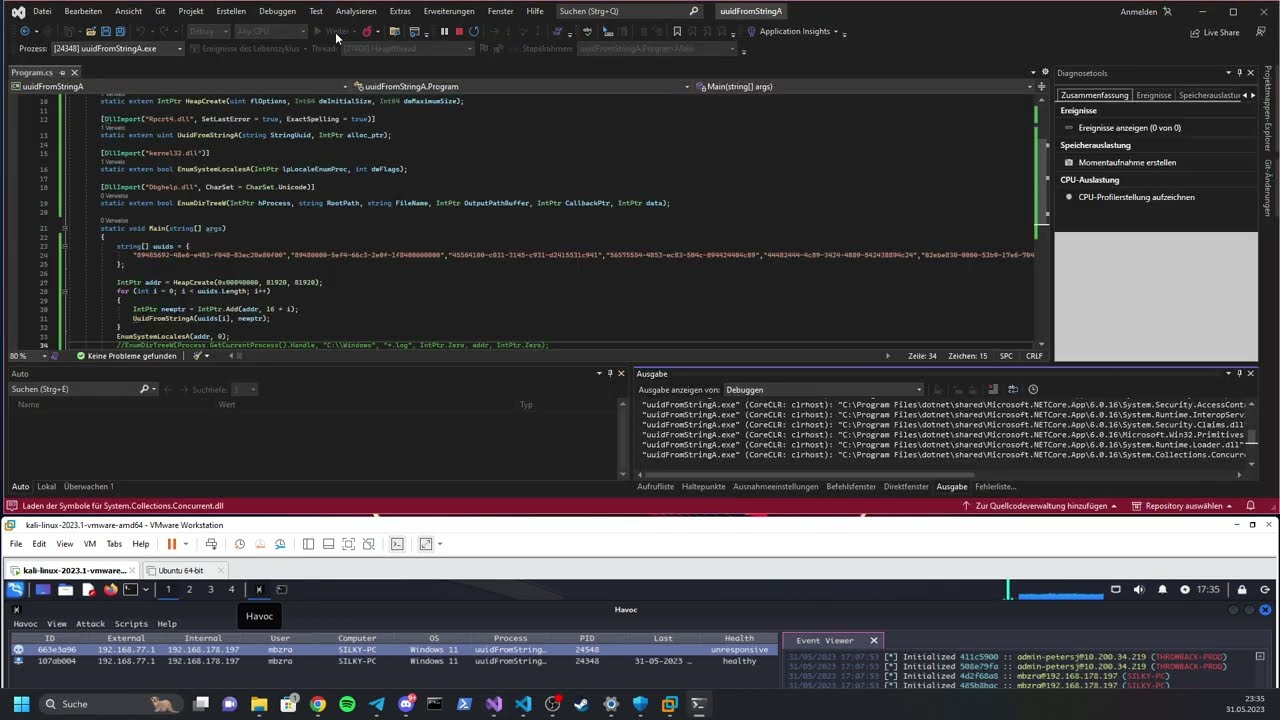 UuidFromStringA Shellcode Injection