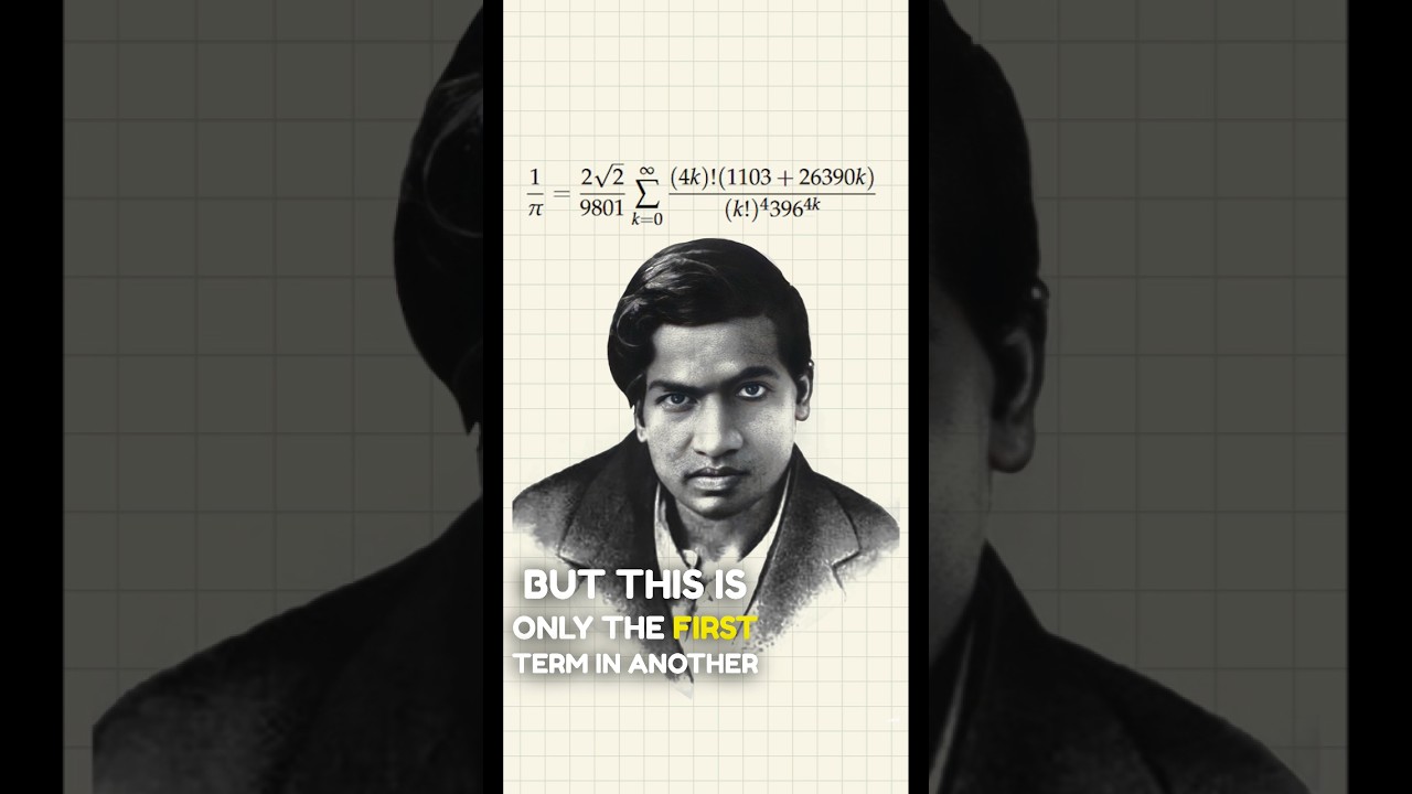 Ramanujan's Magnificent Formula For π #ramanujan #mathematics #maths