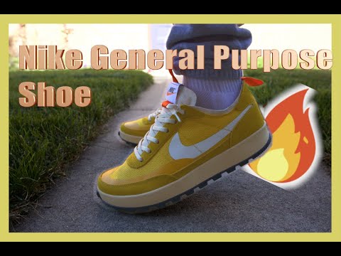 Nike Tom Sachs General Purpose Shoe GPS Dark Sulfur Yellow Review and On-Feet NikeCraft